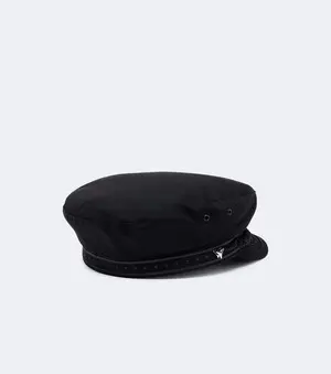 Fendi Logo Cotton Newsboy Hat