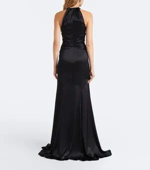 David Koma Embellished Halterneck Gown