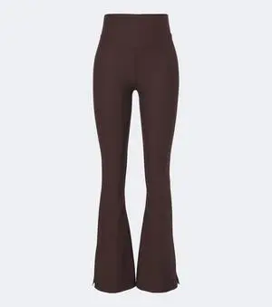 The Upside Peached Florence Flared Leggings - Brown