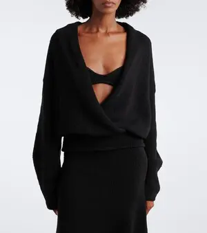 AYA MUSE Kena Knitted Cotton Bra Top - Black