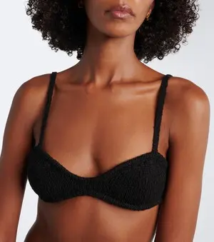 AYA MUSE Kena Knitted Cotton Bra Top - Black