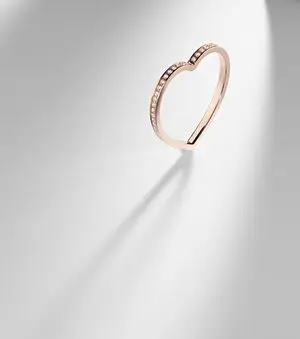 REPOSSI 18kt Rose Diamond Ring