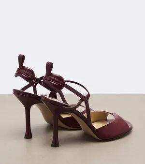 Fendi Colibrì Leather Sandals