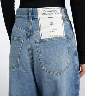 Erdem High-rise Wide-leg Jeans In Light