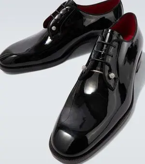 CHRISTIAN LOUBOUTIN Chambeliss Patent Leather Derby Shoes