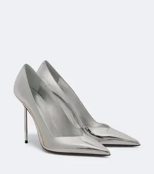 Paris Texas Lidia Metallic Leather Pumps