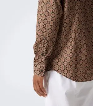 Etro Printed Cotton Poplin Shirt