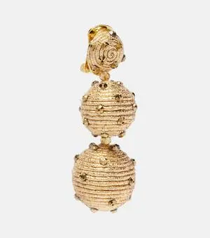 Oscar De La Renta Embellished Clip-on Earrings