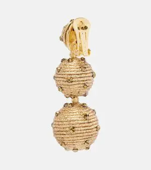 Oscar De La Renta Embellished Clip-on Earrings