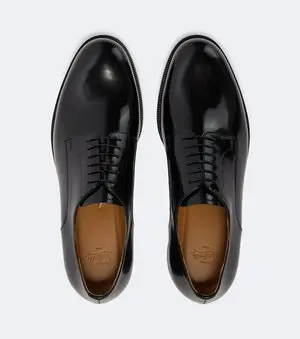 CHRISTIAN LOUBOUTIN Moustachou Leather Derby Shoes