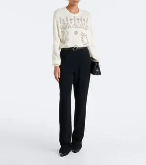 Costarellos Madley Crystal-embellished Sweater