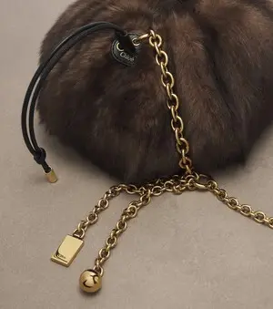 Chloé Shearling Shoulder Bag