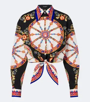 Dolce & Gabbana Carretto Printed Cotton Shirt - Multicoloured