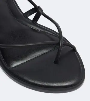 A.emery Silas Leather Sandals /grizzly - Black