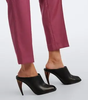 Alexander McQueen Wool Gaberdine Slim Pants