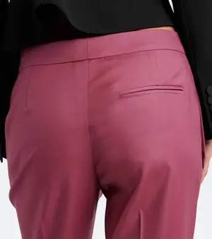 Alexander McQueen Wool Gaberdine Slim Pants