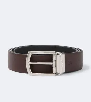Prada Reversible Saffiano Leather Belt
