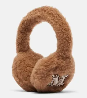 Max Mara Camel Hair And Silk Earmuffs - Brown
