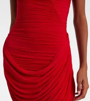 Magda Butrym Floral-appliqué Draped Gown