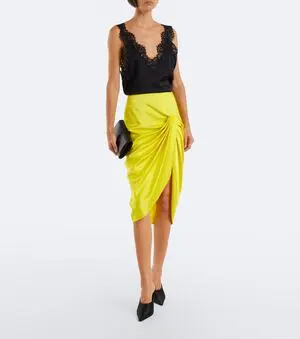 Stella McCartney Lace-trimmed Satin Top
