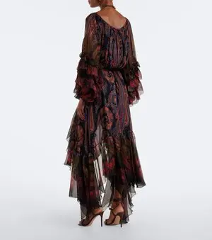 Etro Printed Silk Chiffon Gown