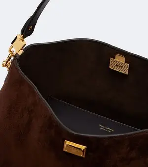Dolce & Gabbana Vittoria Large Suede Tote Bag