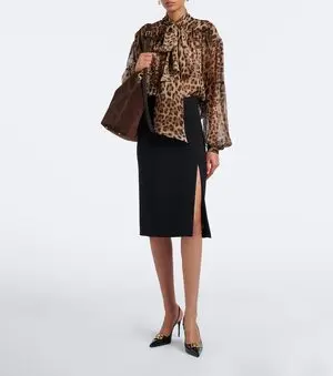 Dolce & Gabbana Vittoria Large Suede Tote Bag