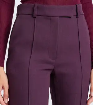 Alex Perry Virgin Wool Flared Pants