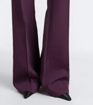 Alex Perry Virgin Wool Flared Pants