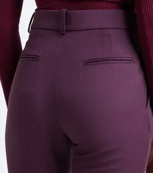 Alex Perry Virgin Wool Flared Pants