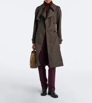 Burberry Cotton Gabardine Trench Coat