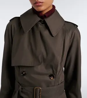 Burberry Cotton Gabardine Trench Coat