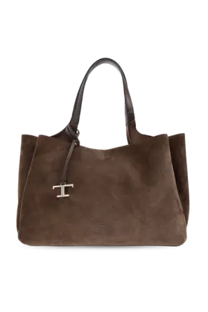 TOD’S Suede Shopper Bag - Brown