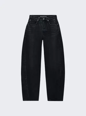 Alexander Wang Crystal Blow Up Jean Aged - Grey