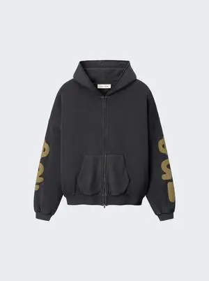 Fear Of God 90's Zip-up Hoodie Washed Iron - Grey