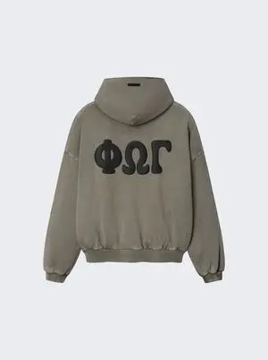 Fear Of God 90's Washed Zip-up Hoodie - Grey