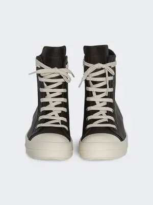 Rick Owens Tower High Sneakers In Grease