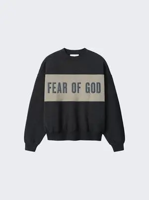 Fear Of God Cropped Relaxed Panelled Sweatshirt - Grey