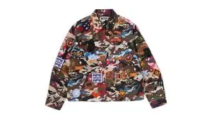 A BATHING APE Hybrid Camo Badge Jacket - Caise