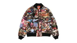 A BATHING APE Hybrid Camo Badge Padded Ma1 Jacket - Caise