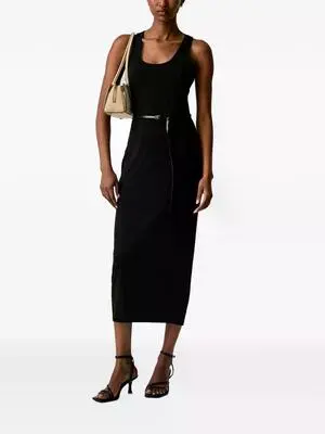 Michael Kors Belted Racerback Dress