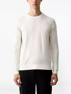 Karl Lagerfeld Logo-patch Crew-neck Sweater - White