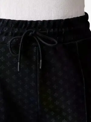 Guess Monogram Pattern Drawstring Track Pants