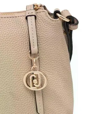Liu Jo Logo-charm Pebbled-effect Shoulder Bag