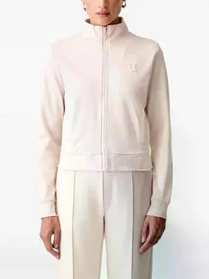 Guess Logo-patch Zip-up Jacket - Pink