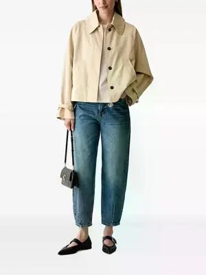 Liu Jo Logo-plaque Whiskered Jeans
