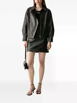 Liu Jo Faded-effect Logo-button Skirt