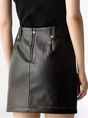 Liu Jo Faded-effect Logo-button Skirt