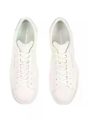 Karl Lagerfeld Logo-embossed Leather Sneakers