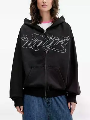 VANS Embellished Zip-up Hoodie